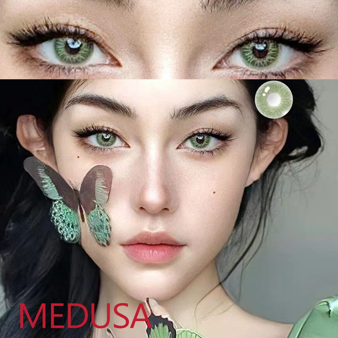 green contact lenses